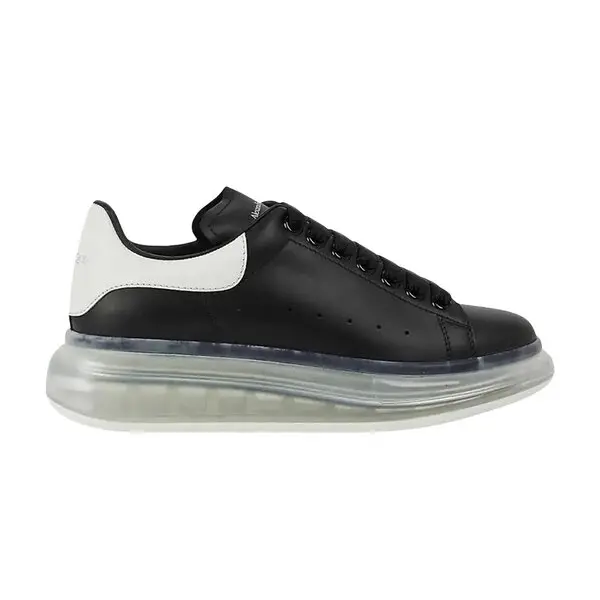 Alexander McQueen Oversized Sneaker With Clear Sole - Black