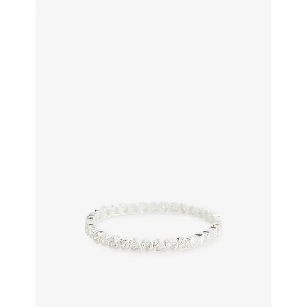 LISA GOZLAN Mini Heart Jewel Mixer -plated Ring