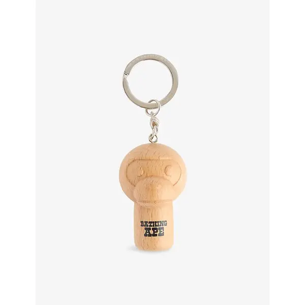 A BATHING APE Doll Wood Key Ring