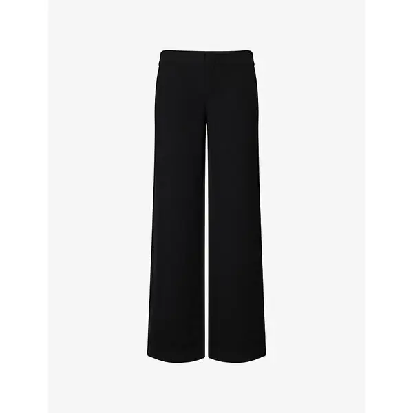 REFORMATION Vida Low-rise Woven Trousers - Pitch Black