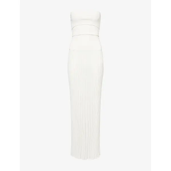 Christopher Esber Slashed Knit Sunray Maxi Dress