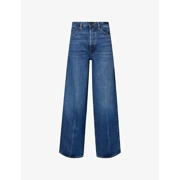 FRAME The Collegiate High-rise Wide-leg Jeans