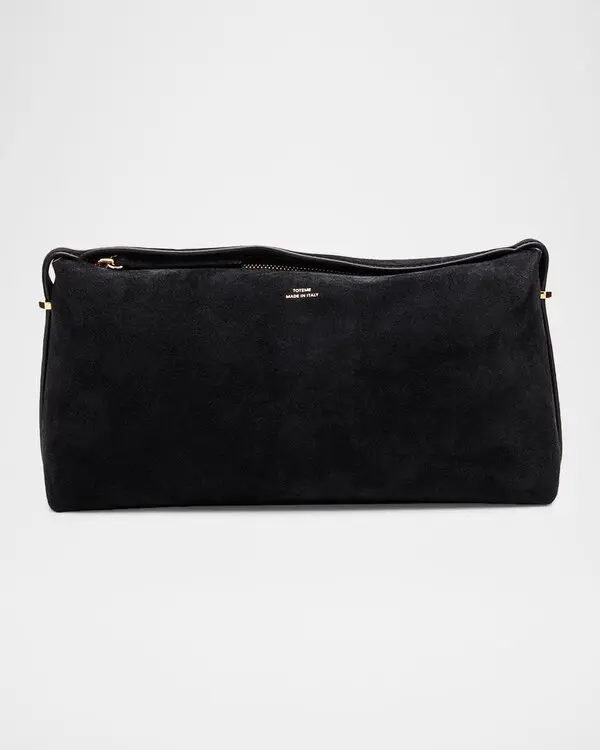 TOTÊME Belted Suede Clutch