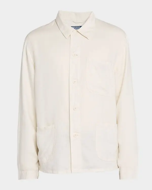 Ralph Lauren Linen Utility Jacket - Parchment Cream