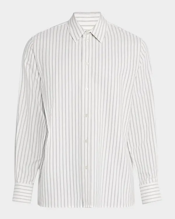 Saint Laurent Striped Sport Shirt - Whtblk