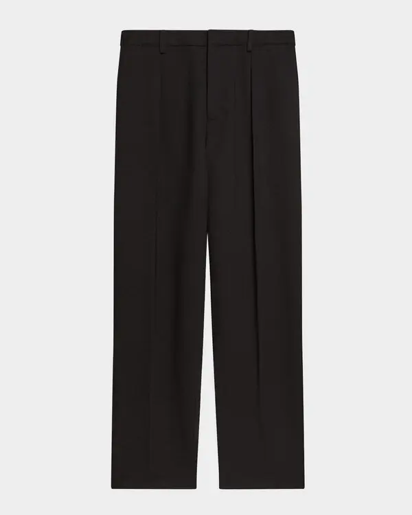Helmut Lang Pleated Tapered Trousers - Blk