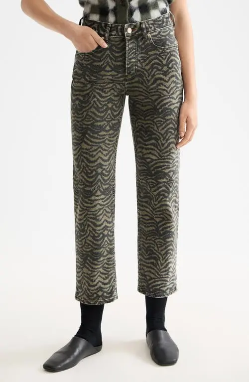 Scotch & Soda Sky Print Ankle Straight Leg Jeans