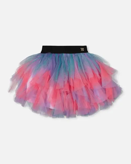 DEUX PAR DEUX Mesh Layered Skirt