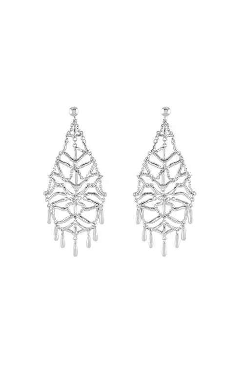LUCY QUARTERMAINE Element Web Dangle Earrings
