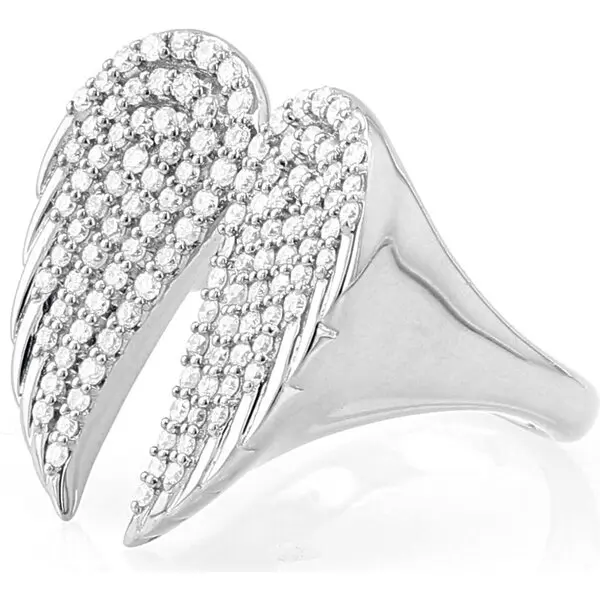 Sheryl Lowe Diamond Angel Wing Ring