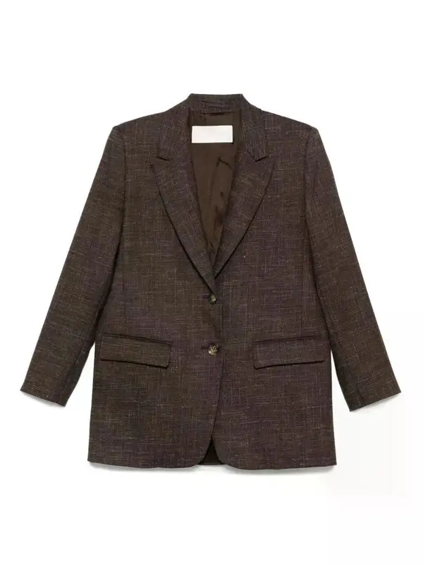 I BLUES Textured Two-button Blazer