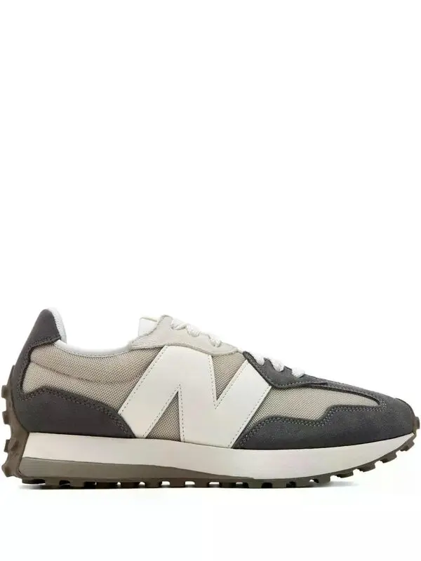 NEW BALANCE 327 Suede Panelled Sneakers - Grey