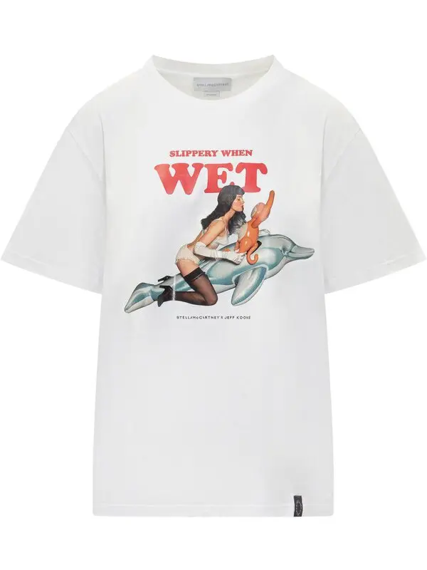 Stella McCartney Oversized Printed T-shirt - White