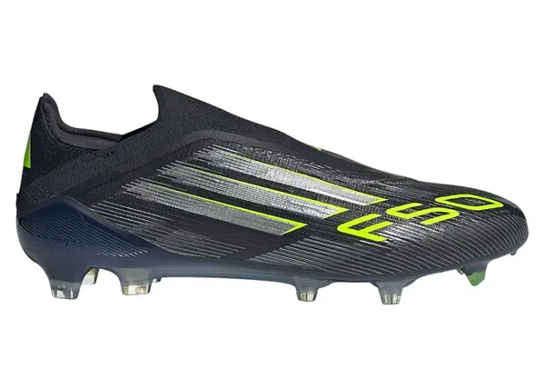 Adidas F50 Elite Laceless Fg - Core Black/iron Metallic/lucid Lemon