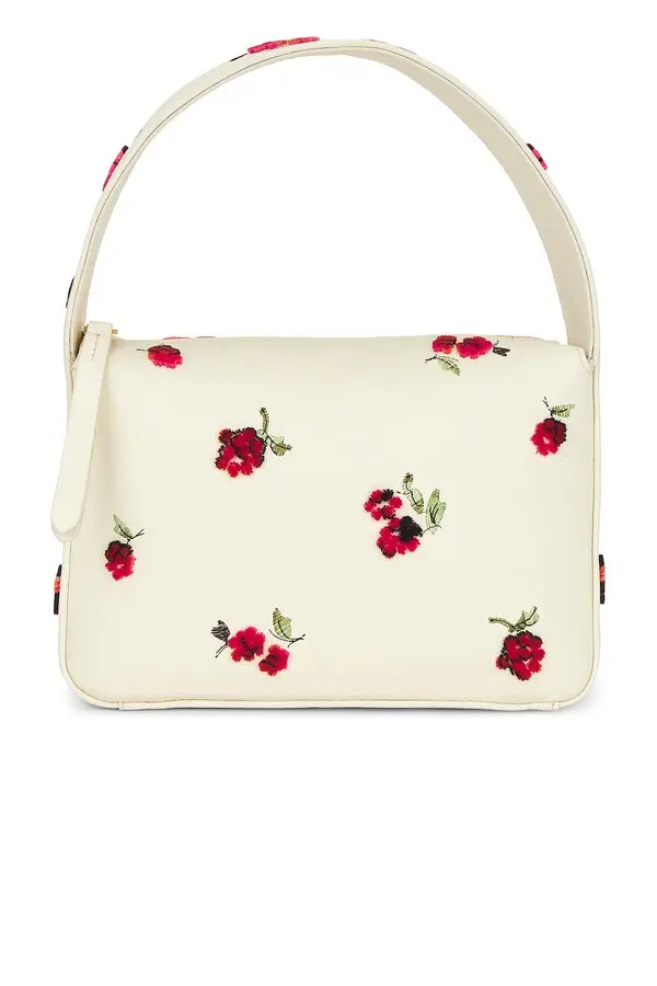 Khaite Elena Small Handbag - Raspberry & Cream