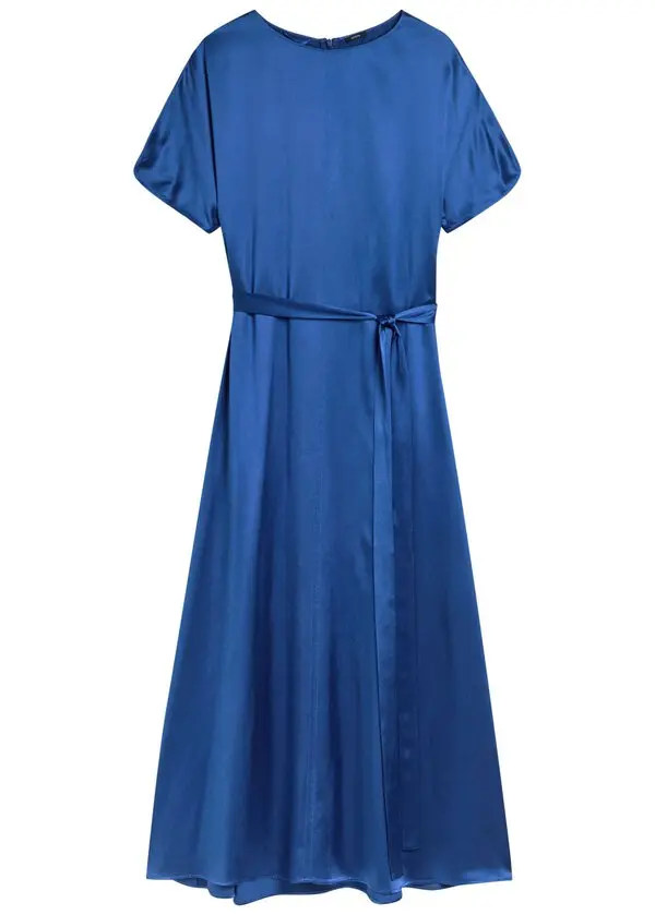 JOSEPH Daviel Silk Maxi Dress - Blue