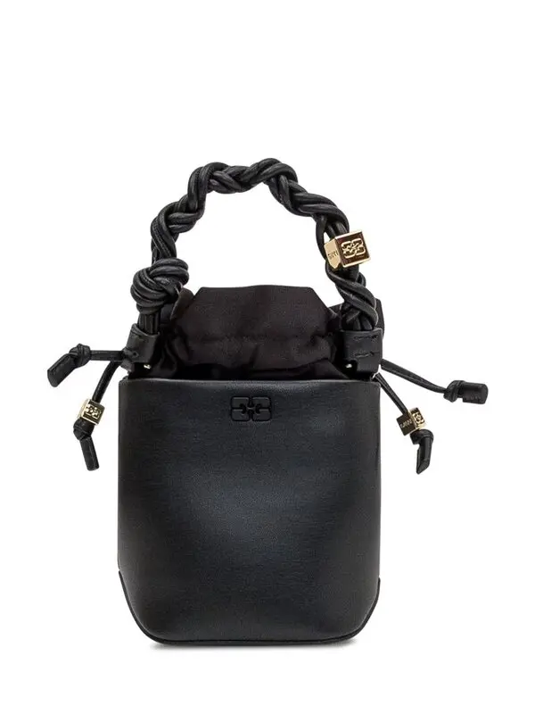 GANNI Leather Bag With Braided Handle