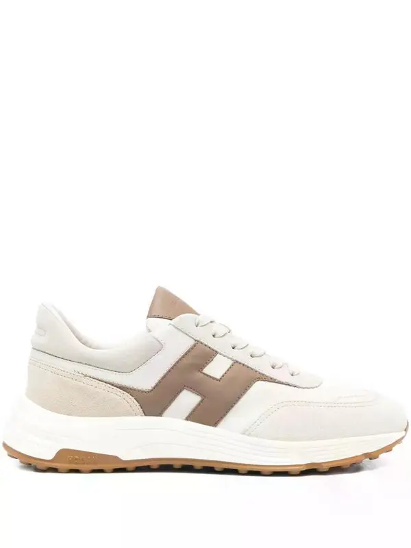 Hogan Hyperlight Leather Sneakers - Neutrals