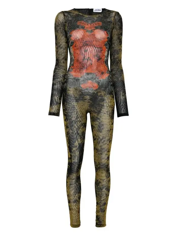 Jean Paul Gaultier Abstract Print Jumpsuit - Multicolour