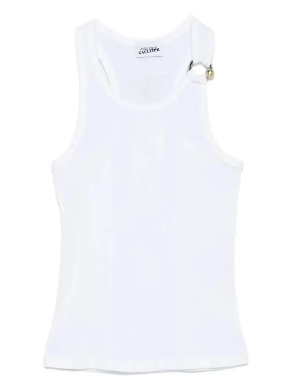 Jean Paul Gaultier Cotton Tank Top - White
