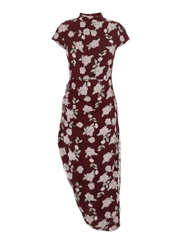 Remain Birger Christensen Floral Embroidered Dress - Red