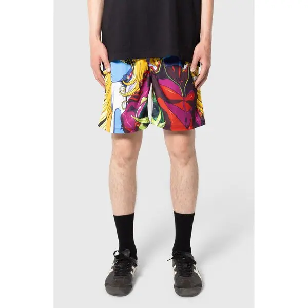 PLEASURES X Daft Punk Interstella Satin Shorts - Multi