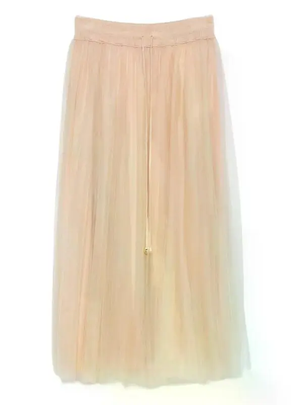 Fabiana Filippi Pleated Tulle Midi Skirt