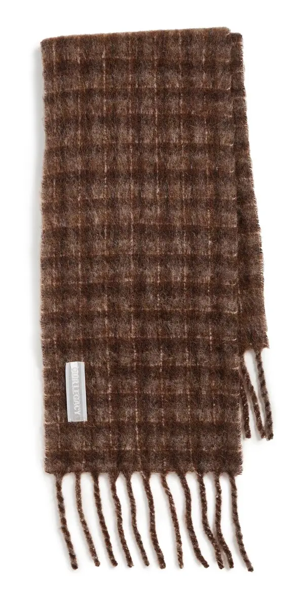 Our Legacy Estate Scarf - Dorf Check Fuzzy Alpaca