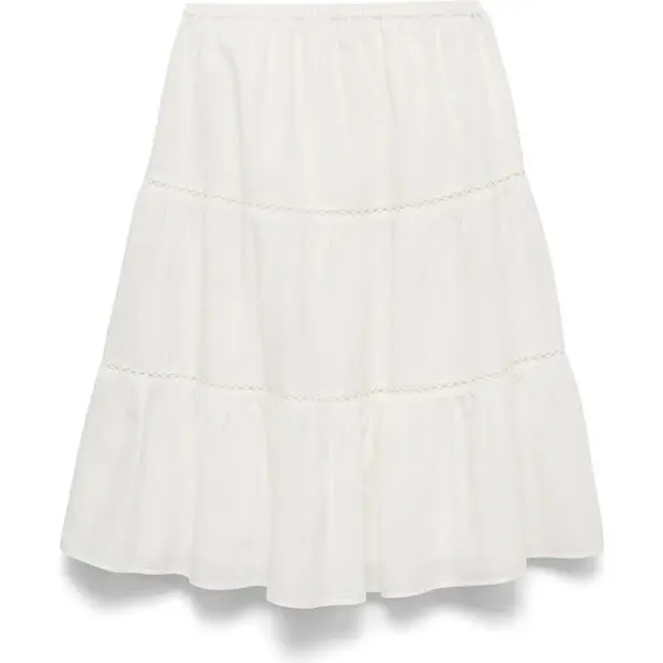 Mango Flared Midi Skirt