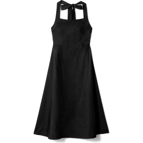 & Other Stories Cotton Halterneck Mini Dress