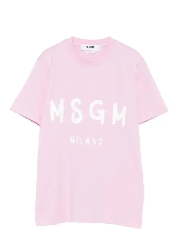 MSGM Logo Print T-shirt - Multicolor