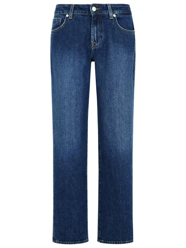 7 For All Mankind Calie Cotton Straight Leg Jeans