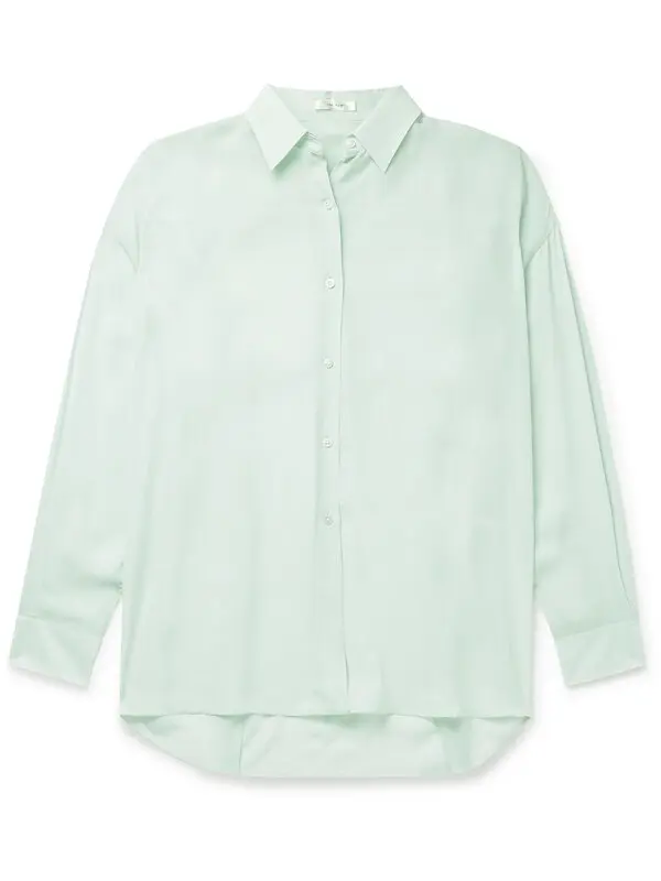 THE ROW Bresson Crepe De Chine Shirt - Green