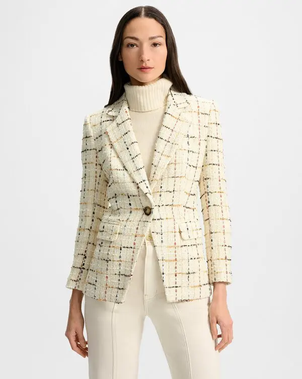 Veronica Beard Healy Tweed Dickey Jacket