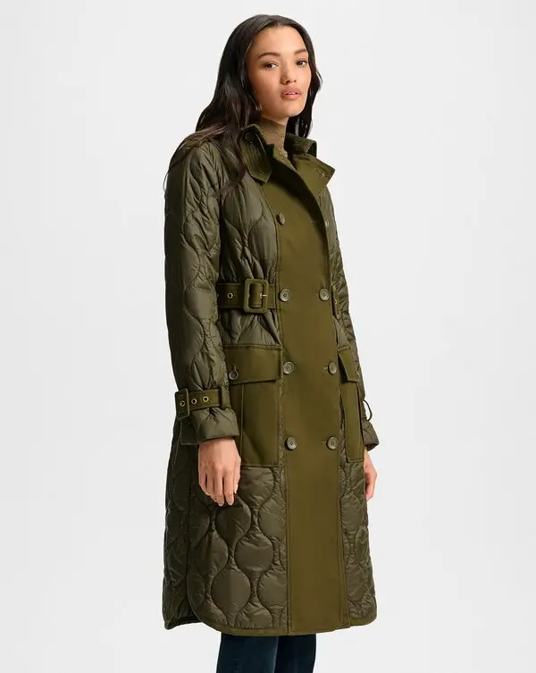 Veronica Beard Newberry Puffer Trench Coat