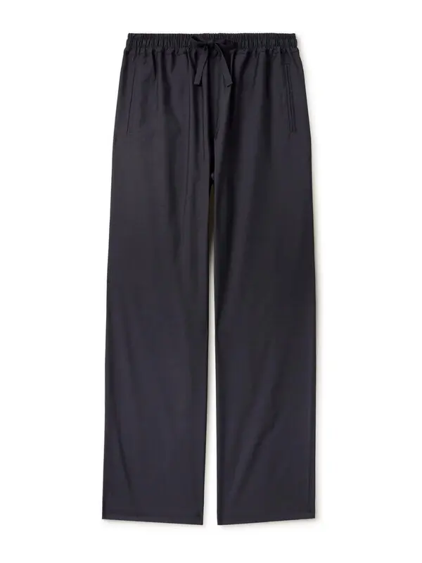 SAMAN AMEL Straight-leg Wool Trousers