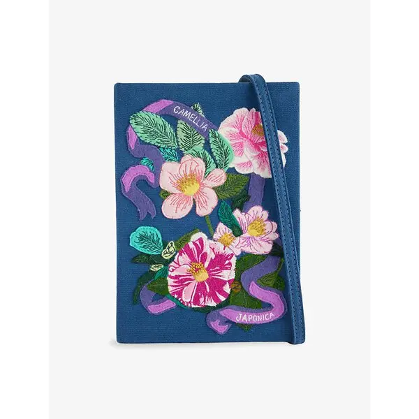 OLYMPIA LE-TAN Camelias Cotton-blend Clutch