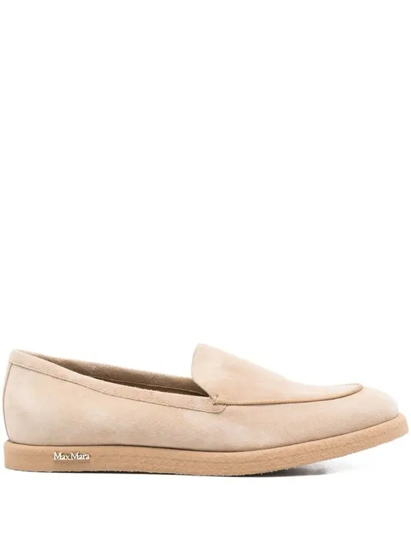 Max Mara Suede Loafers - Beige
