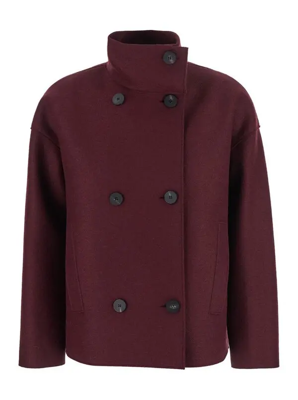Harris Wharf London Wool Short Coat - Red