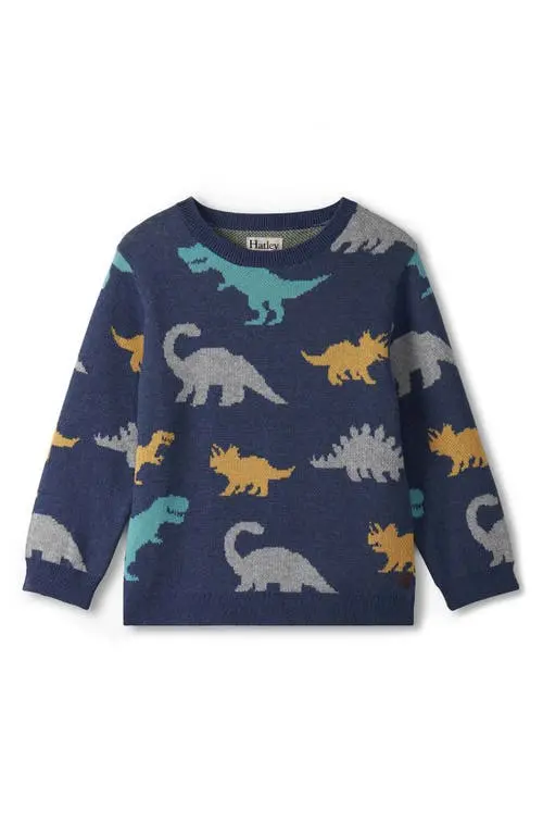 HATLEY Intarsia Cotton Crewneck Sweater