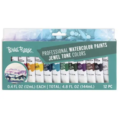 BREA REESE Professional Watercolor Paint Set 12 Tubes