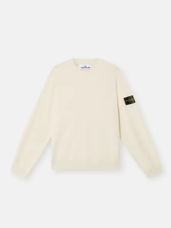 Stone Island Crewneck Sweater In Organic Cotton