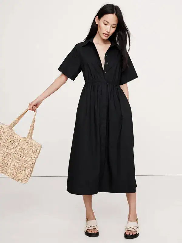 banana republic black wrap dress Banana Republic Tulip Wrap Dress – Isom Vintage
