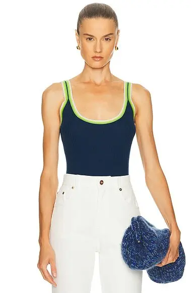 Gabriela Hearst Chen Tank Top - Washed Denim
