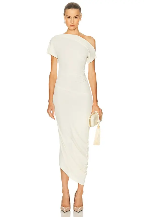 EAVES Lian Twist Midi Dress
