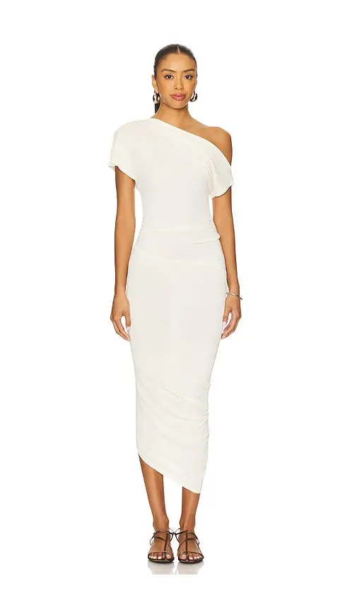 EAVES Lian Twist Midi Dress
