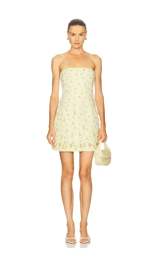 Simkhai Yasmin Bustier Mini Dress - Sunglow