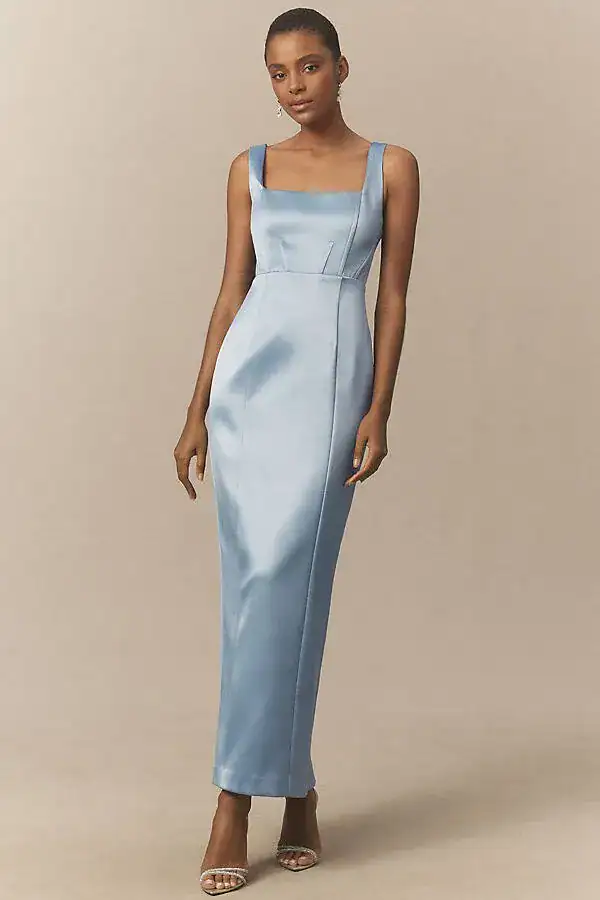 bhldn grey dress BHLDN Sophia