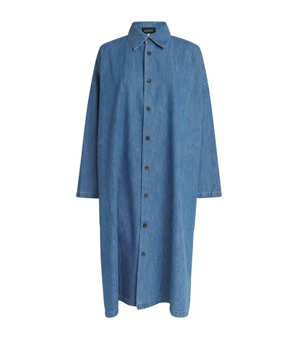 Eskandar Denim A-line Shirt
