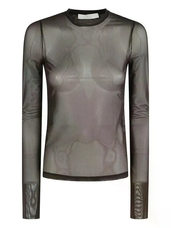 TELA Mesh Long-sleeve Top